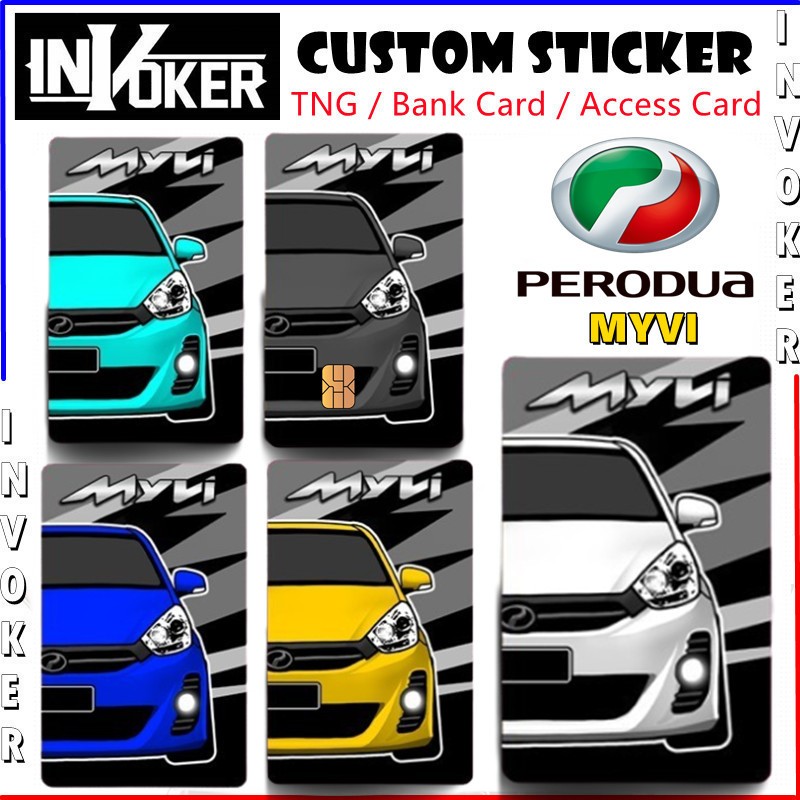 PERODUA MYVI 2ND GEN - Touch n Go Card Sticker Cover / TNG CARD Sticker ...