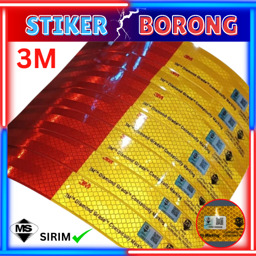 (6 PCS 1 SET) 3M Side Marking With SIRIM Reflective Sticker TYPE 5 / J5 ...