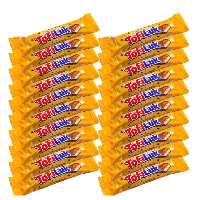 Tofiluk mini 10gram chocolate wafer caramel 10pc konafetto chocolate ...