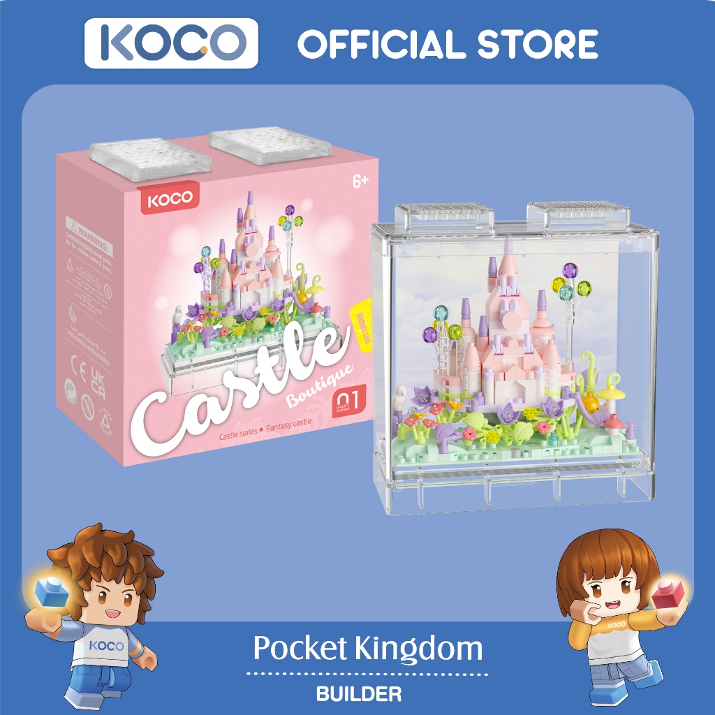 KOCO Castle Boutique Dream Castle With Case 414pcs (KC02074) Micro Mini ...