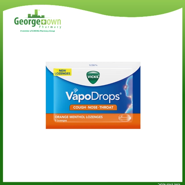 VICKS VAPODROPS ORANGE MENTHOL LOZENGES 6S | Shopee Malaysia