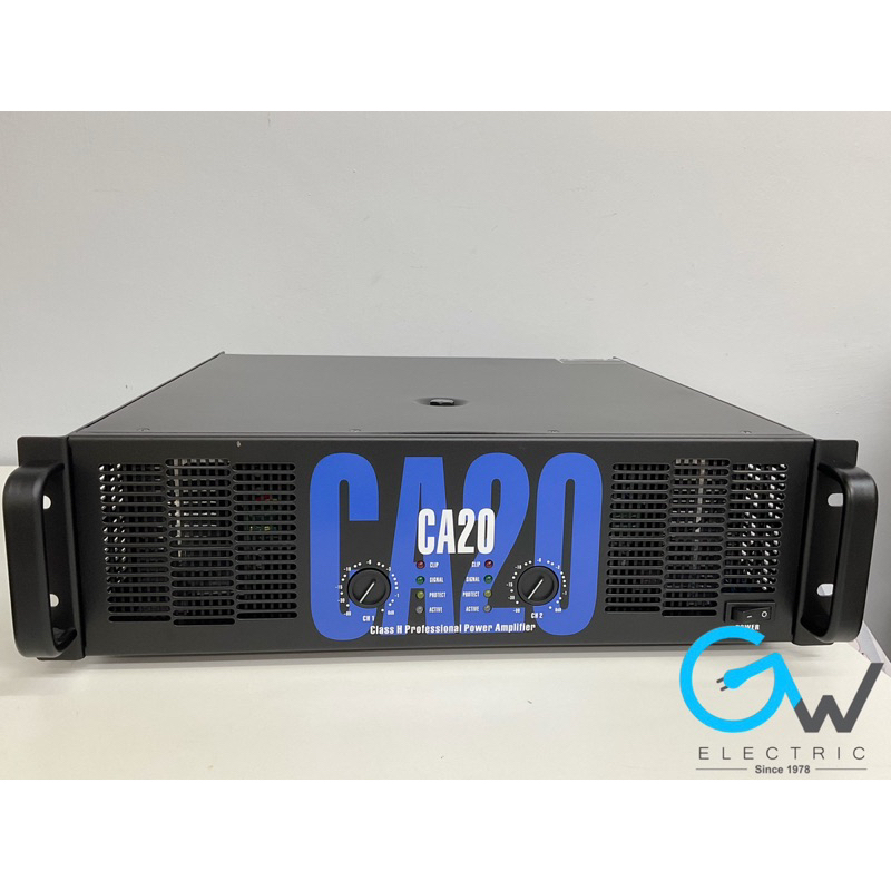 CA20 1000W x2 / CA30 3U 1200W x2 3U 8 Ohm 2 Channels Class H Transformer Professional Power ...