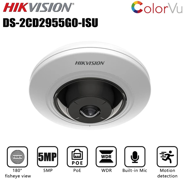 Hikvision DS-2CD2955G0-ISU Hikvision 5MP Fixed Fisheye Network Camera ...