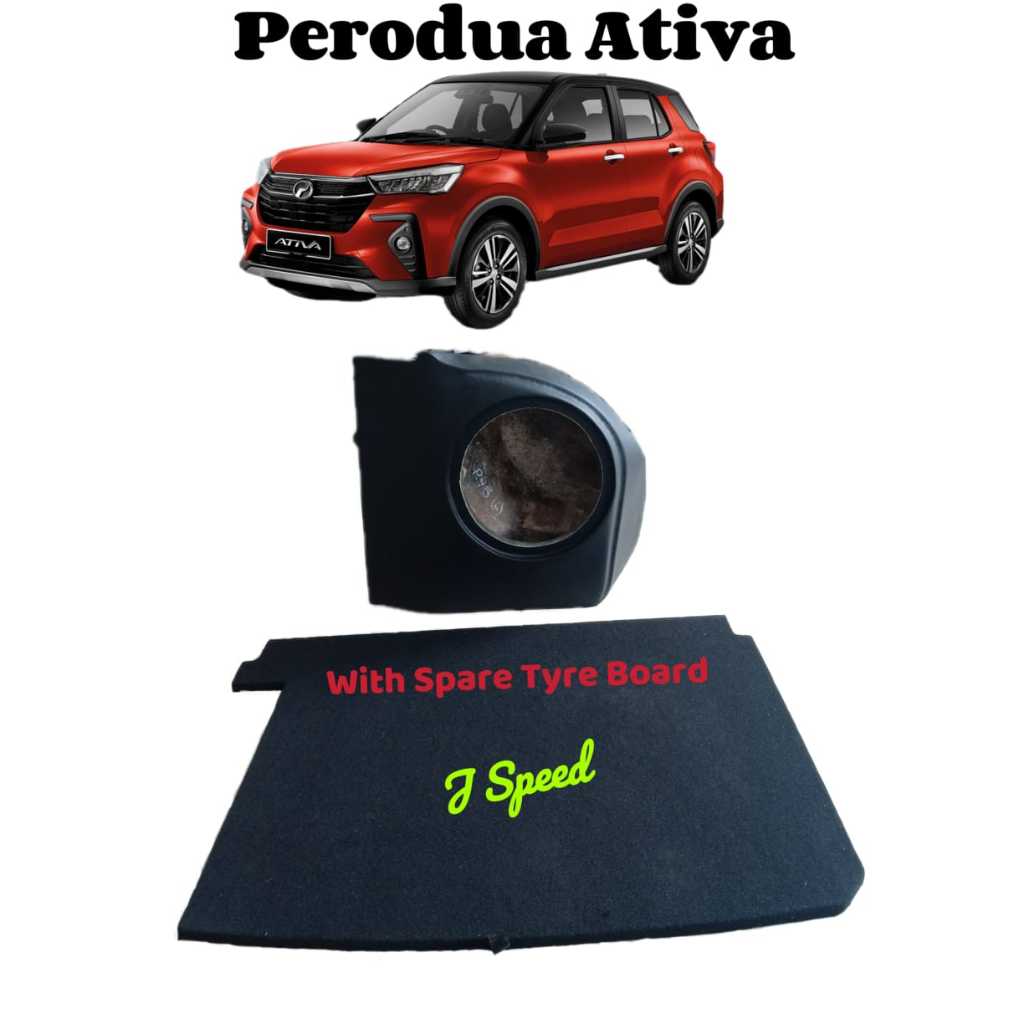 Perodua Ativa 2020year(LEFT) Fibre woofer Box With Spare Tyre Board ...