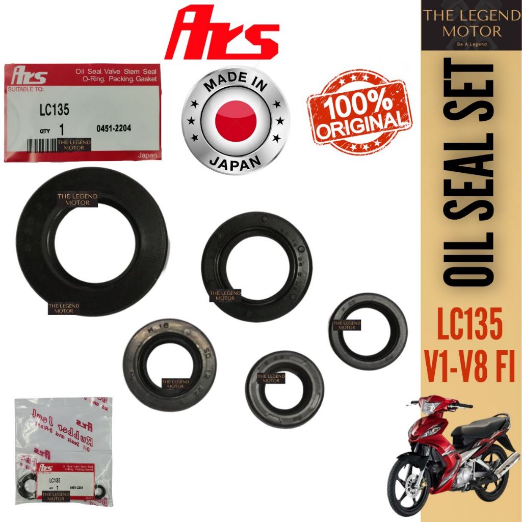 LC135 LC 135 4S 5S V1-V8 FI OIL SEAL SET ENGINE GASKET ORING BUSH GETAH ...