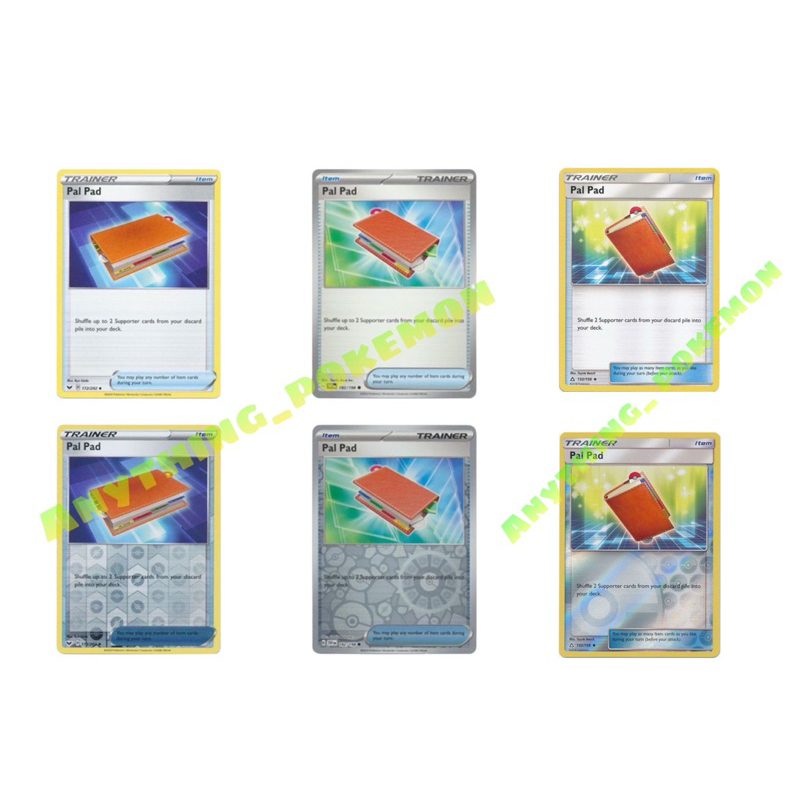 Pokemon Trainer Card- Pal Pad (172/202), (182/198), (132/156) -NORMAL ...