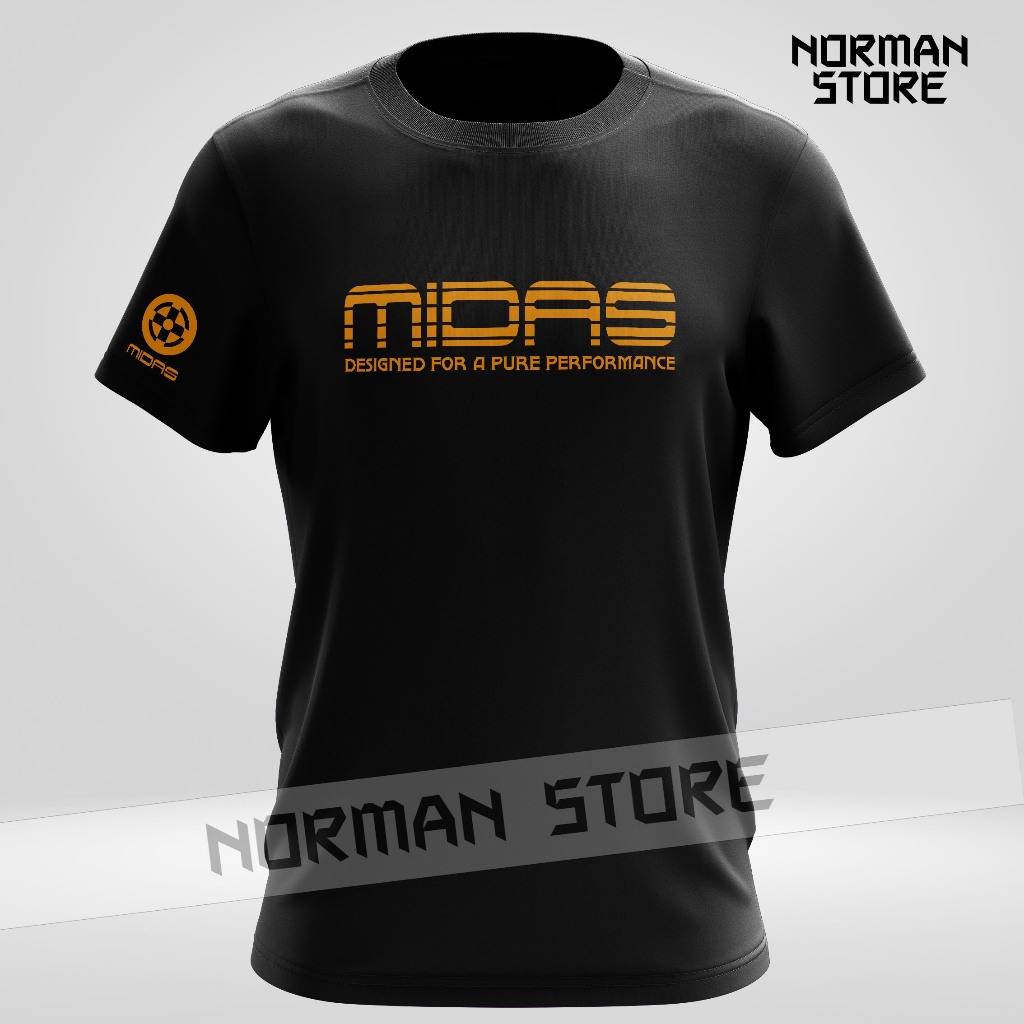 Midas Audio Sound System Speaker Music T-Shirts Microfiber Quick Dry ...