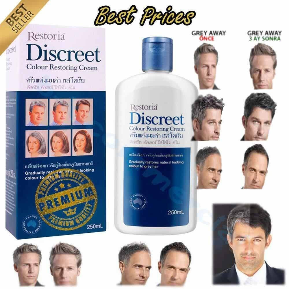 Restoria Discreet Grey Hair Color Restoring Cream Treatment Unisex 250g ...