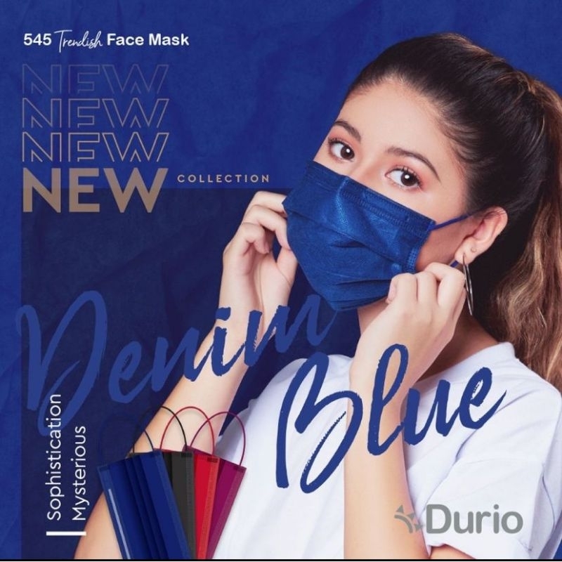 DURIO AUTHORISED RESELLER FACE MASK DURIO (DENIM BLUE) - Face Mask 4 ...