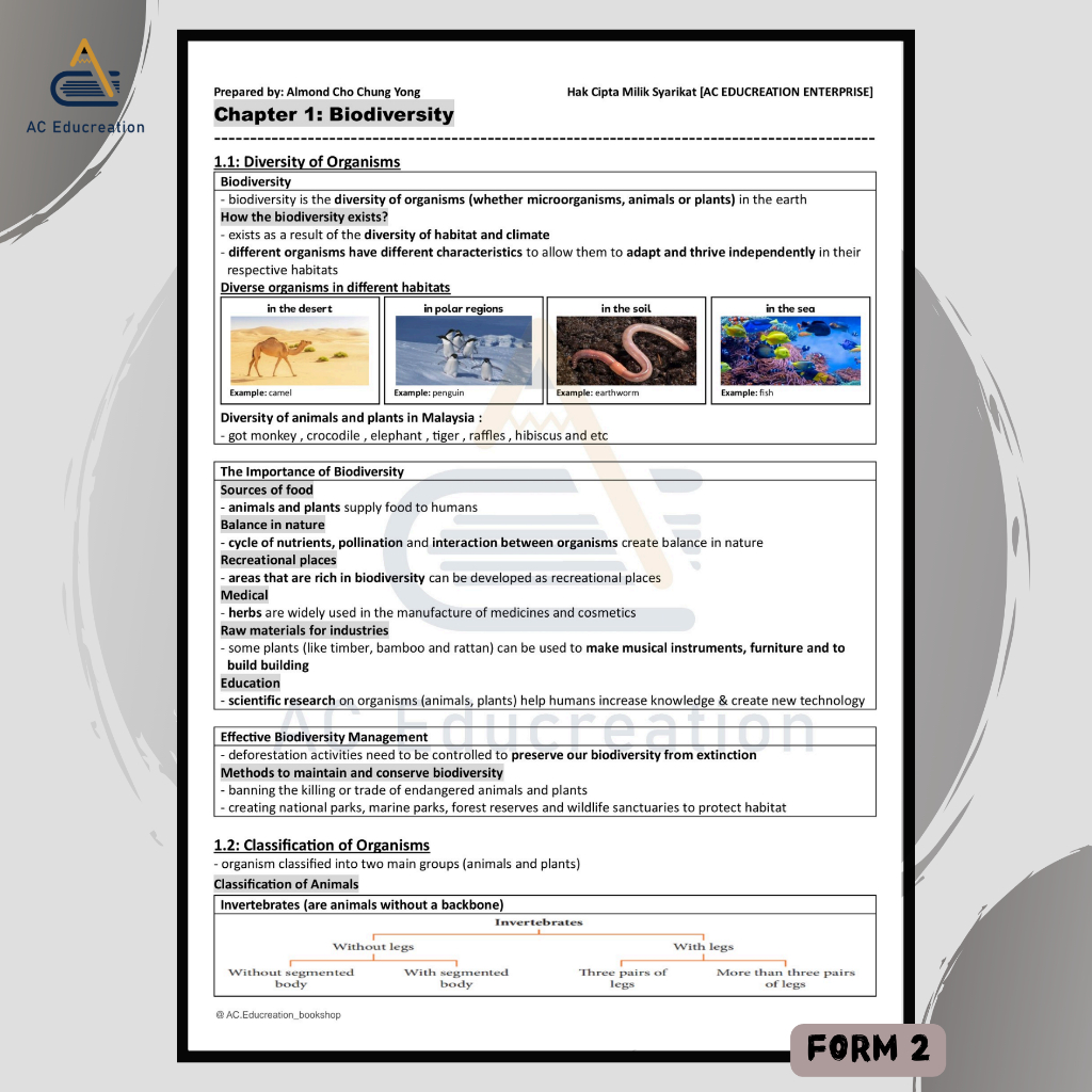 SCIENCE / SAINS TINGKATAN 1-3 KSSM NOTA LENGKAP [Malay & Eng Version] #NOTA RINGKAS #MUDAH ...