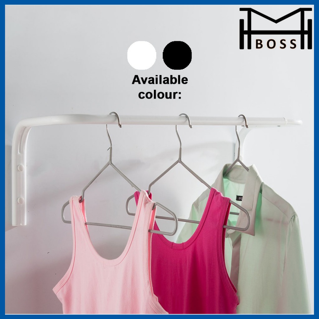 CLOTHES BAR ADJUSTABLE 60-90CM CLOTHES RACK CLOTHES HANGER PENYIDAI ...