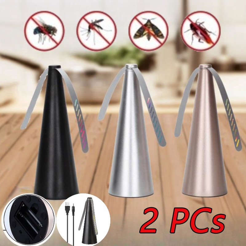 2PCS Mosquito Repellent Fan Leaf Repeller Table Food Protector ...