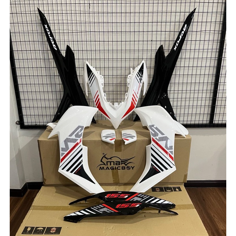 MAGIC BOY YAMAHA NVX 155 V2 BODY COVER SET KIT -DESIGN SNIPER MX2015 ...