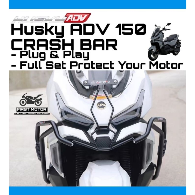 SYM HUSKY ADV 150 ADV150 FULL CRASH BAR MODIFIED MODIFY ACCESSORIES ...