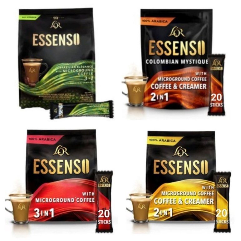 L'OR ESSENSO Smooth & Aromatic with Microground 3in1 Instant Coffee ...