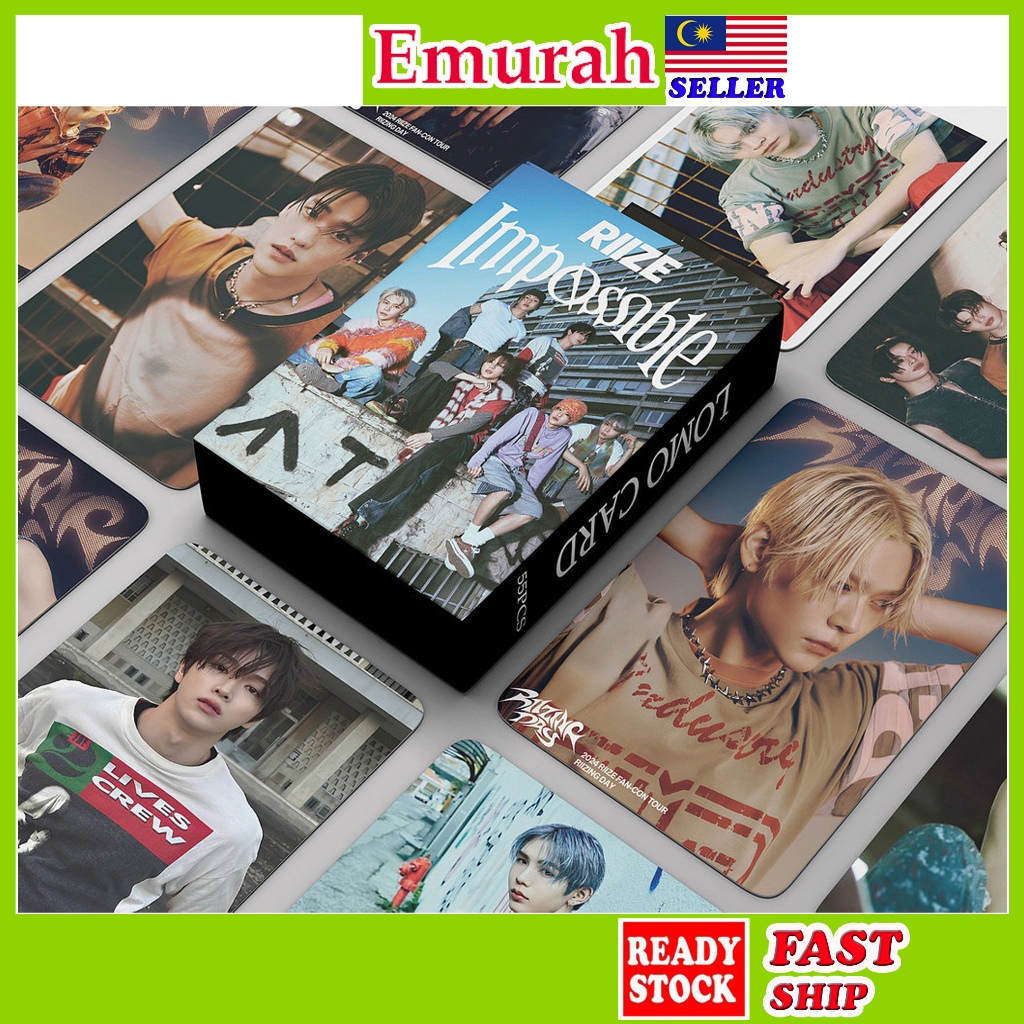 RIIZE 55pcs lomo card IMPOSSIBLE RISE & REALIZE GET A GUITARS Album KPOP Photocard | Shopee Malaysia