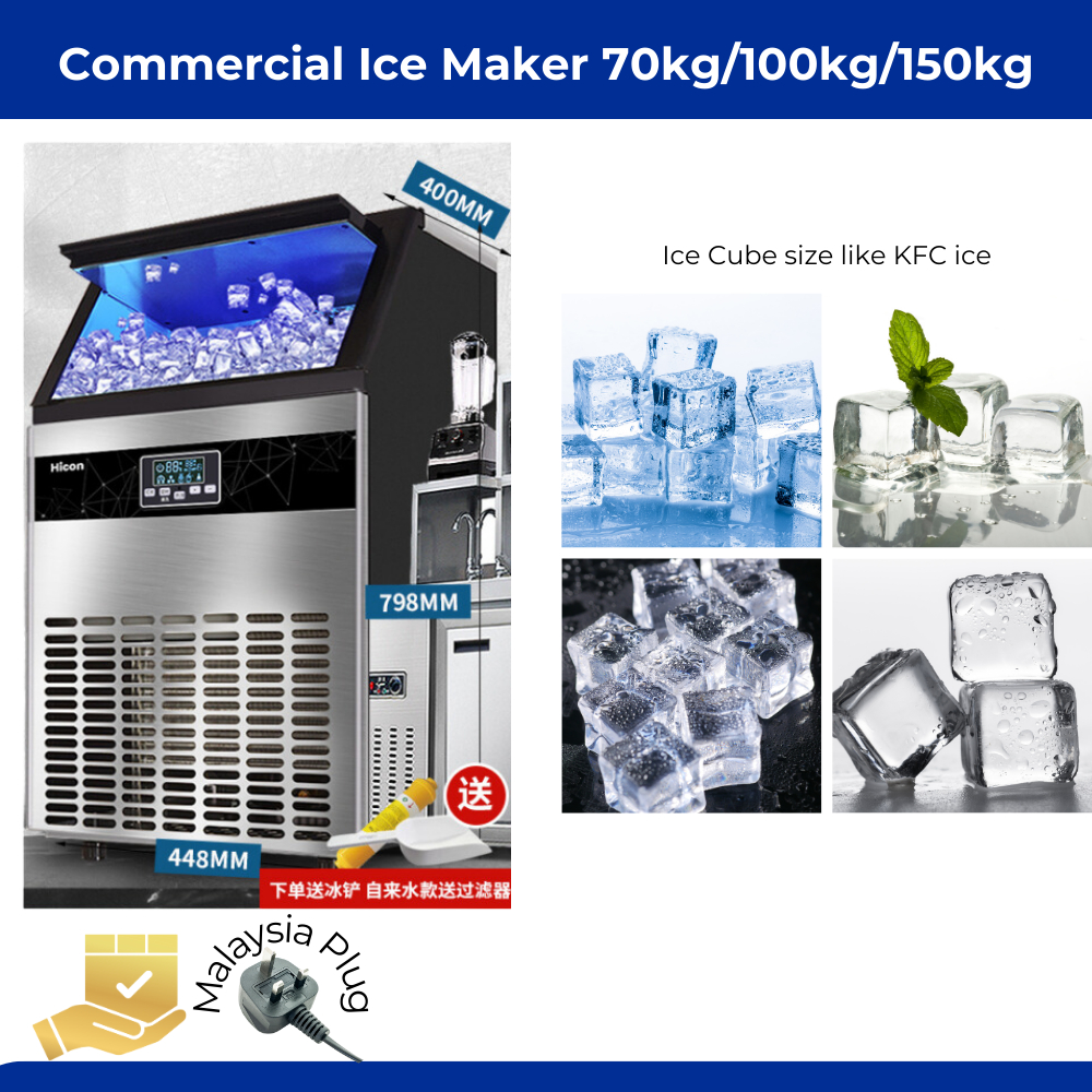Commercial Ice Maker High Capacity 24H Ice cube Machine for Restaurants ...