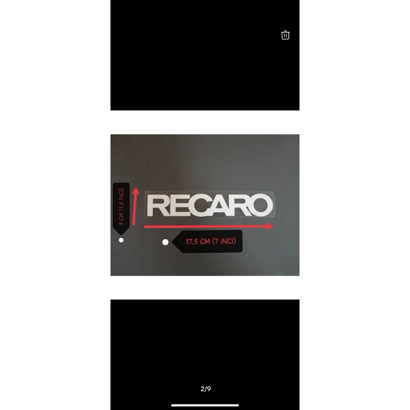 Recaro hot press sticker for bucket seat （Besar） | Shopee Malaysia