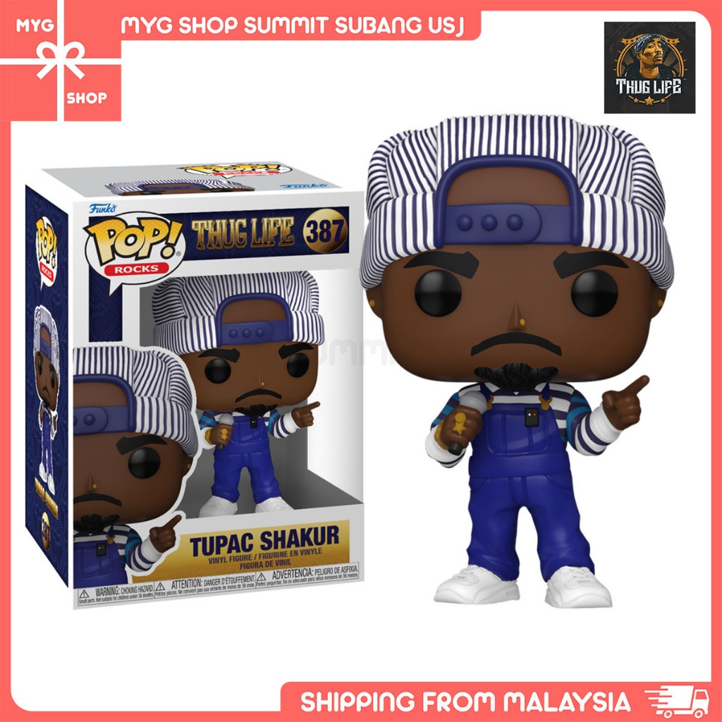 Funko Pop Tupac Shakur 387 Thug Life Edition American Greatest Rapper ...
