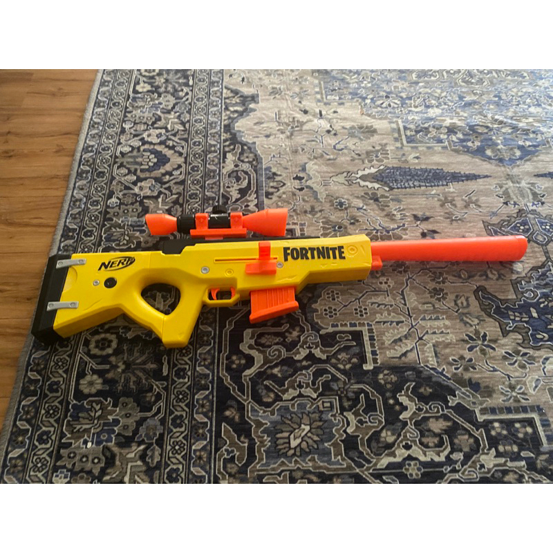 NERF Fortnite BASR-L Bolt Action,Clip Fed Blaster,Include Removable ...