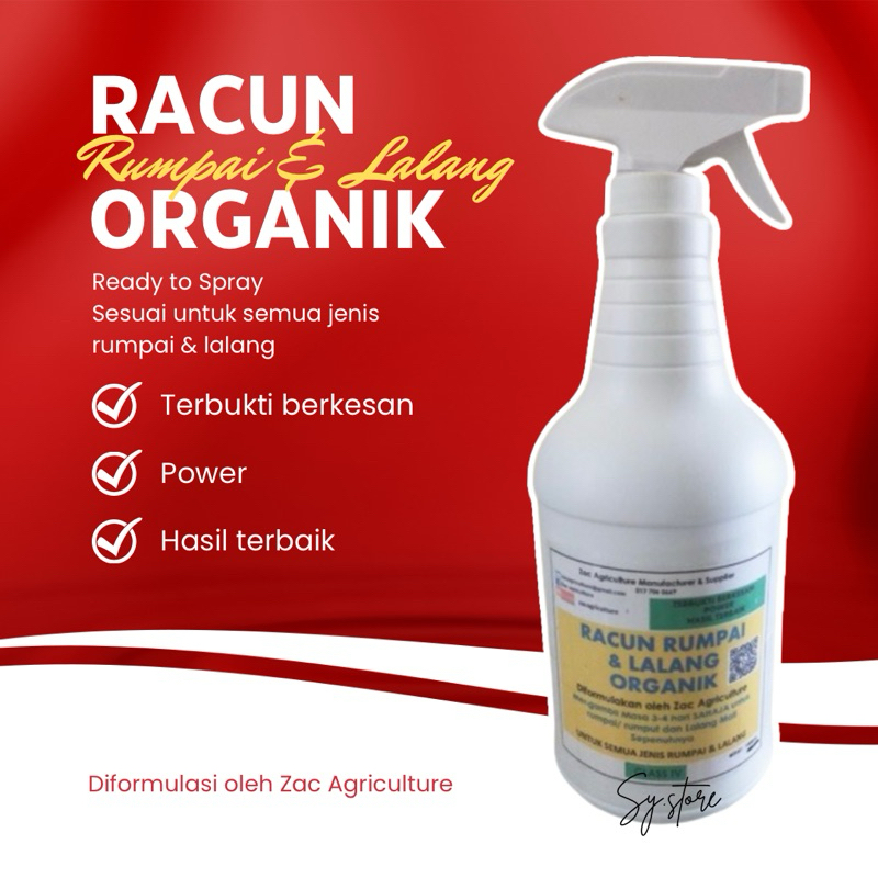 Zac Agriculture Racun Organik Penghapus Rumpai & Lalang Spray 500ml ...