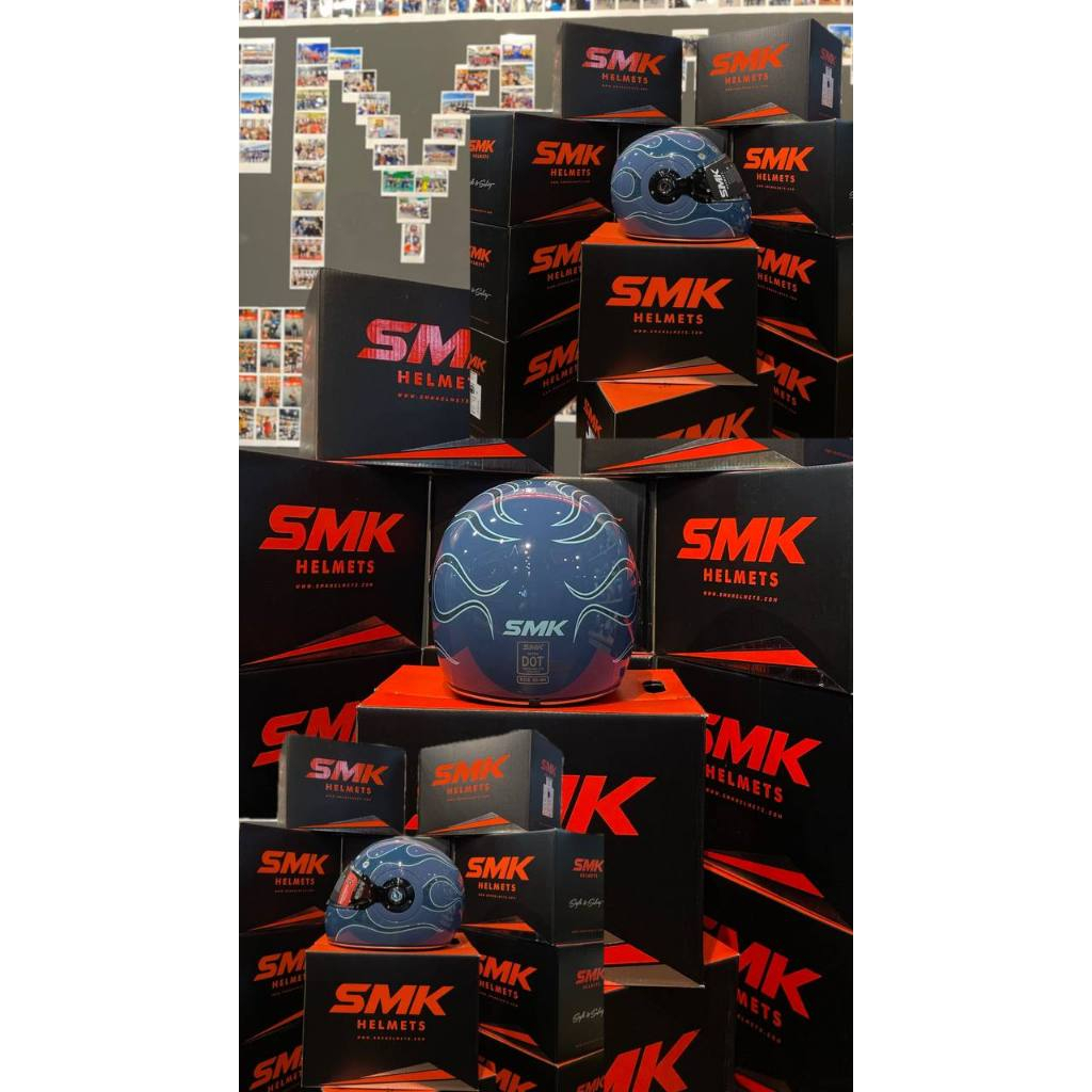 SMK HELMET RETRO HELMET FULLFACE HELMET CLASSIC HELMET CAFERACER RETRO ...