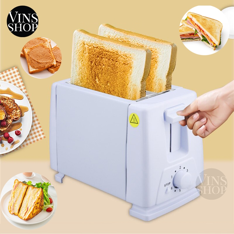 VINS Toaster 2 Slice Bread Slot Electric Sandwich Toast Machine 6 Level ...