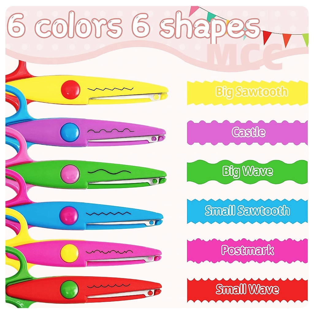 DIY Kids Safety Scissor design craft scissors plastick lace handmade ...