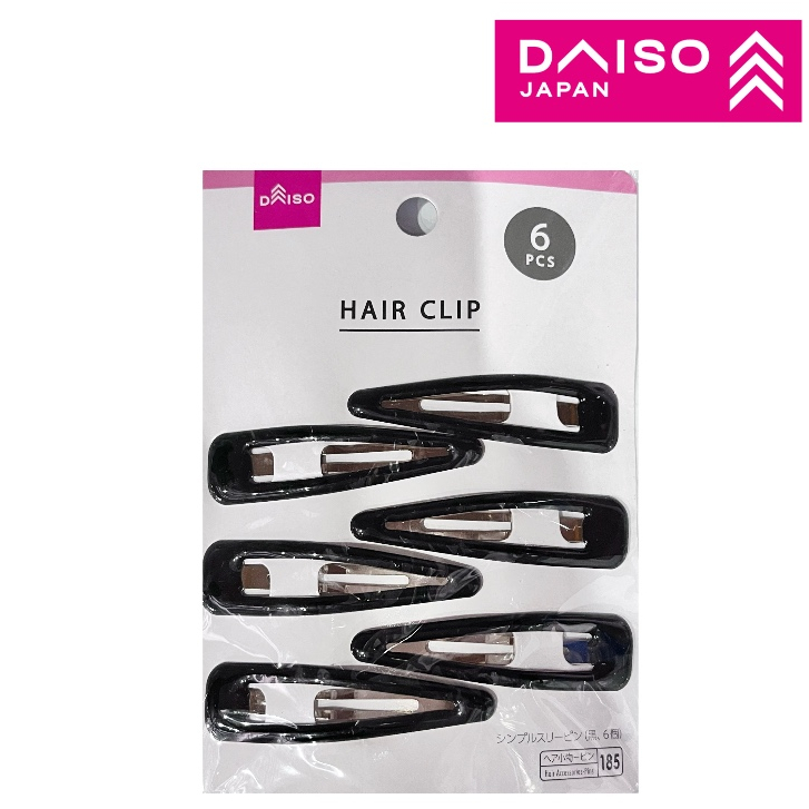 DAISO Triangular Hair Clip - Black (6PCS/10PCS) | Shopee Malaysia