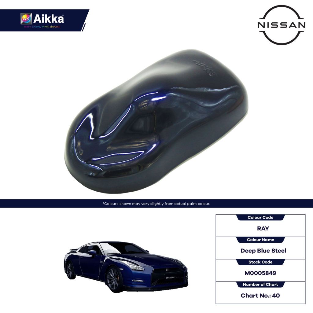 AIKKA NISSAN RAY** / DARK BLUE STEEL / 2K PAINT / CAR AND MOTOR / DIY ...