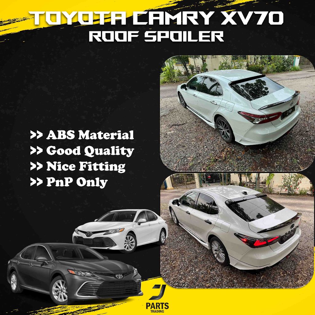Toyota Camry Roof Spoiler M4 Wind Split JP TRD Ducktail ACV70 XV70 2019 ...