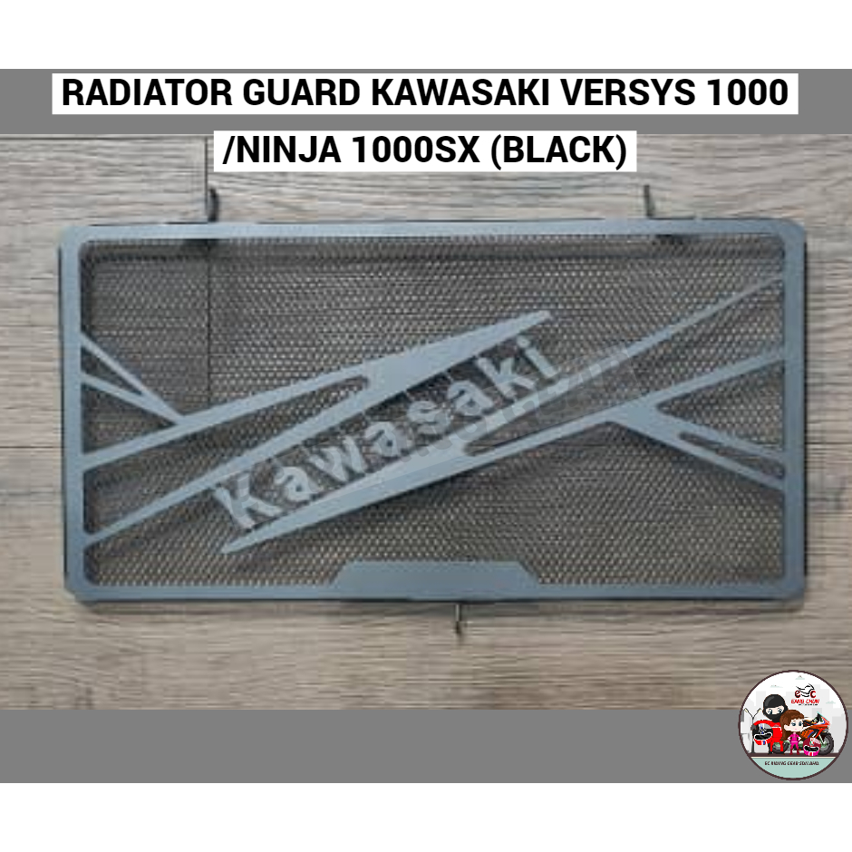 RADIATOR GUARD KAWASAKI VERSYS 1000/NINJA 1000SX (BLACK) | Shopee Malaysia