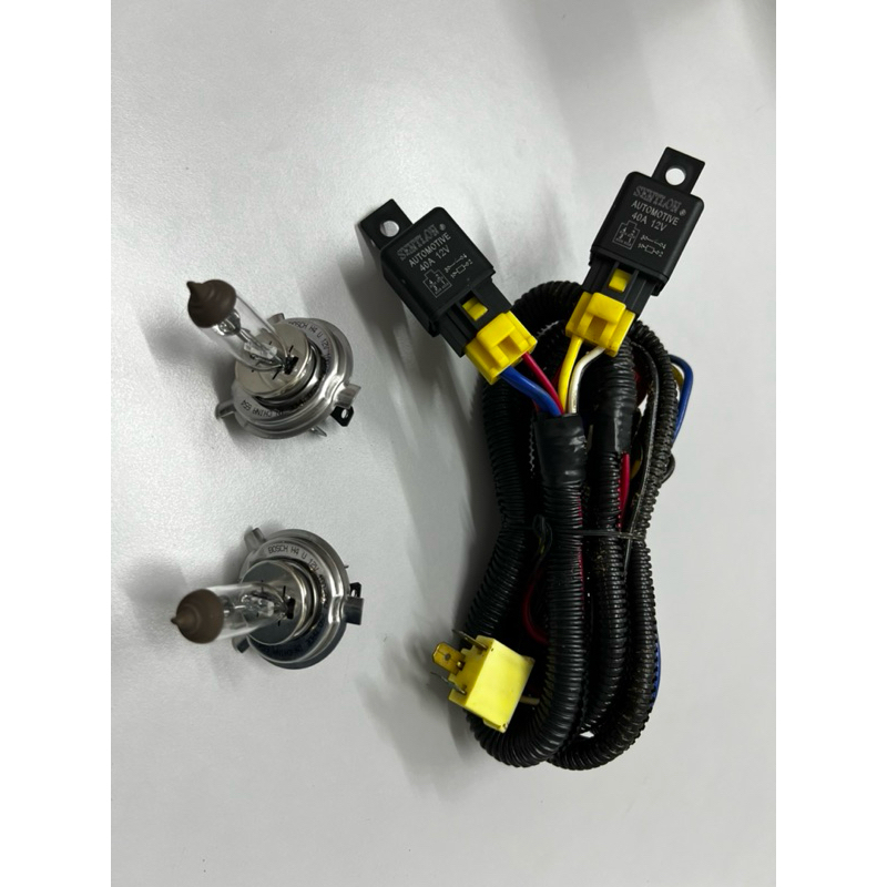 Bosch halogen H4 bulb with wire kit | Shopee Malaysia