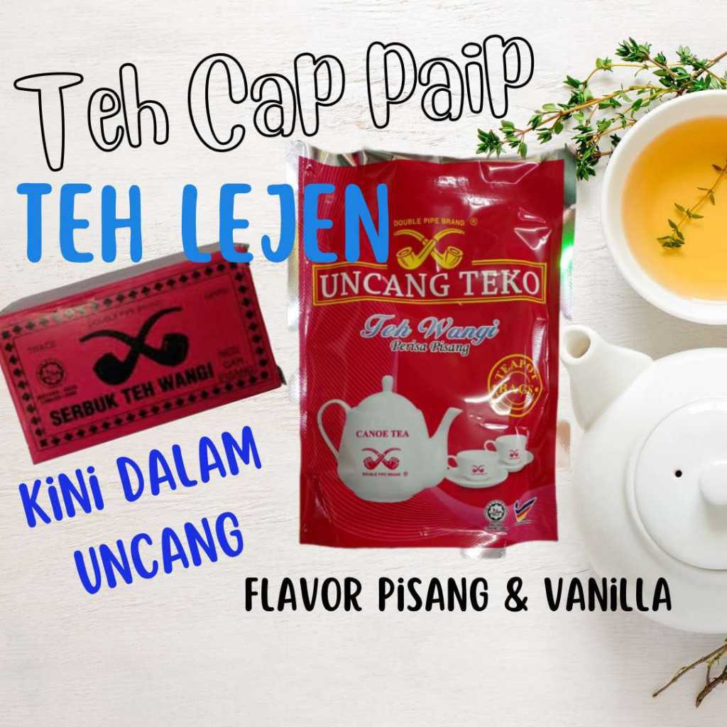 Cap Paip Teh Uncang Wangi Teh Double Pipe Legend 12uncang x 2g | Shopee ...