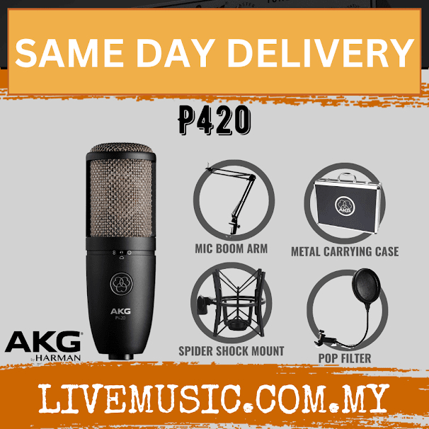 AKG P420 Large-Diaphragm Condenser Microphone (P-420 / P 420) | Shopee ...