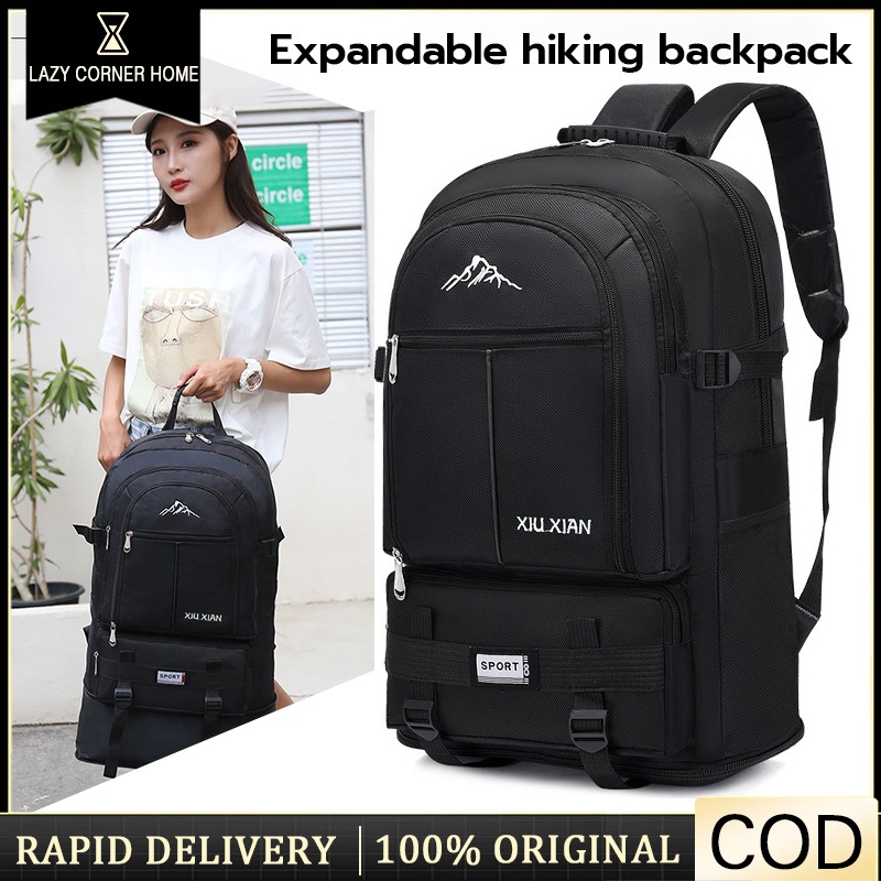 【Stock】56-75L Hiking Backpack Bag Hiking Waterproof Large Capacity Bag ...