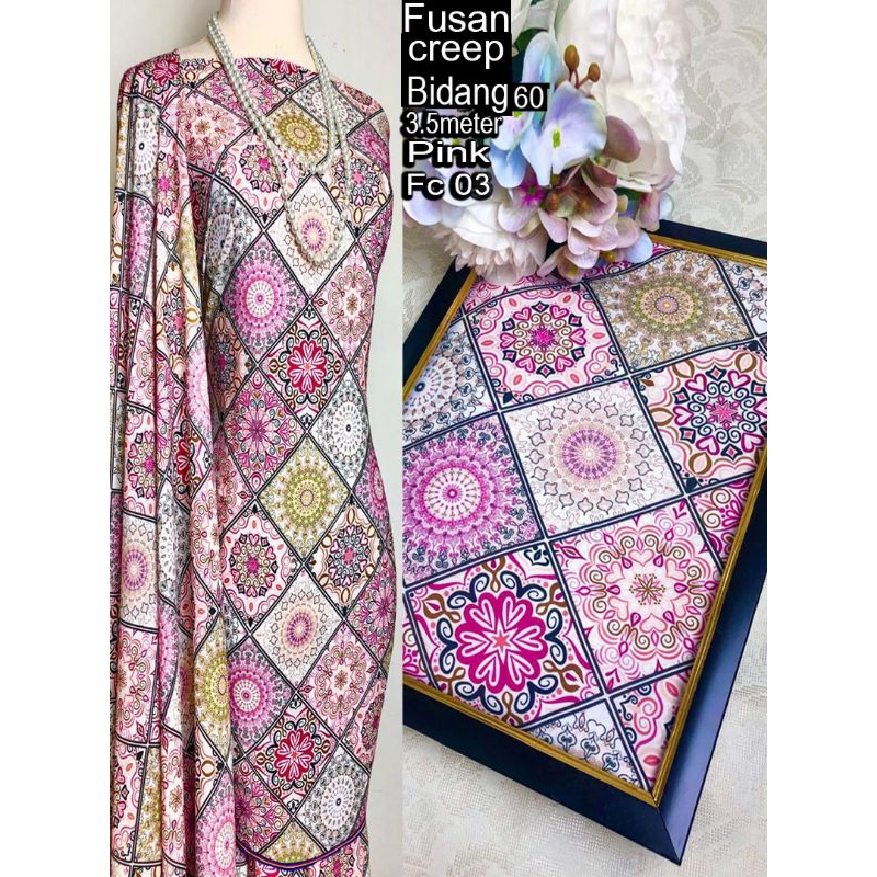 KAIN PASANG FUSAN CREPE EXCLUSIVE 2024 TERKINI | Shopee Malaysia
