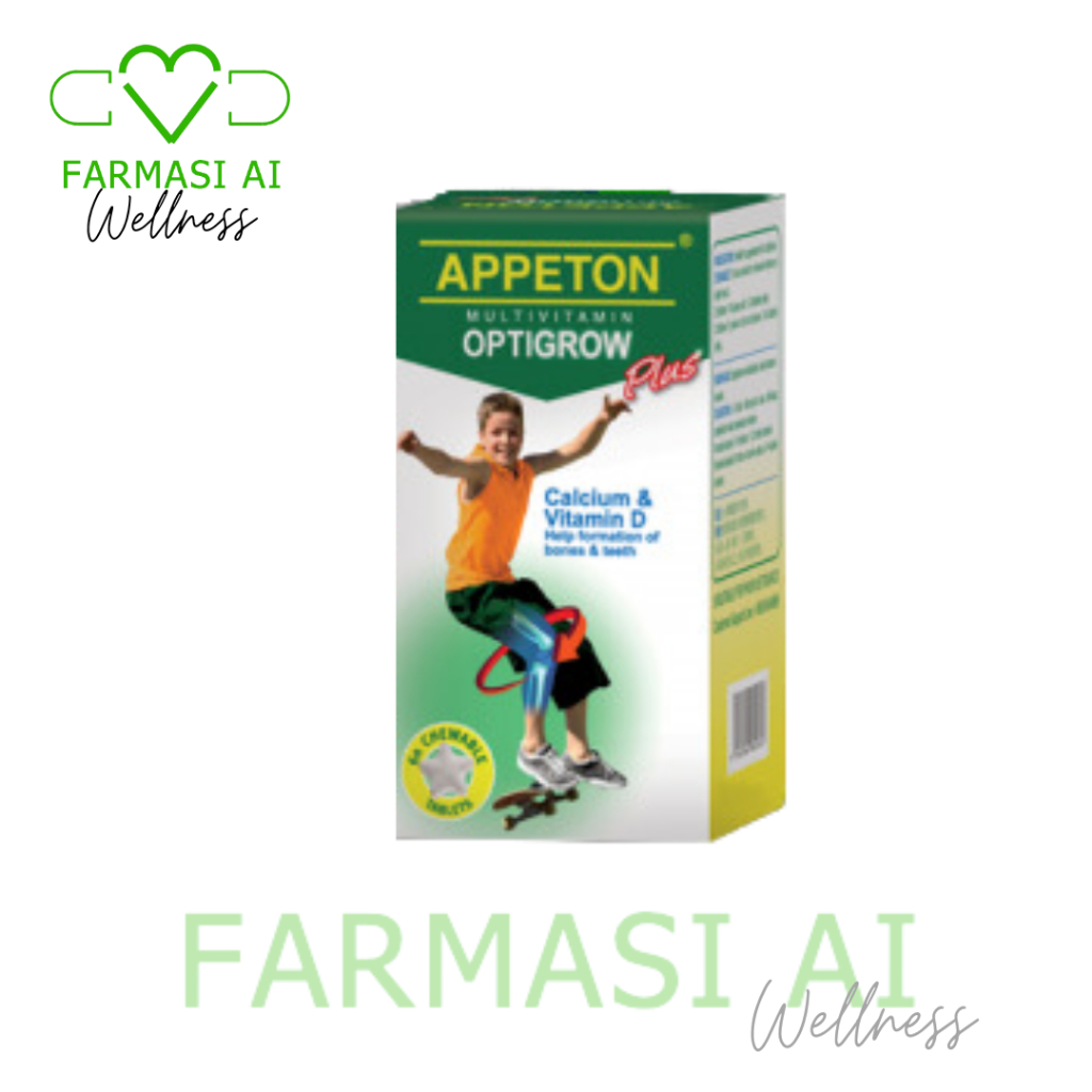 Appeton Multivitamin Optigrow Plus Tablets 60s (Exp : 01/2025) | Shopee ...