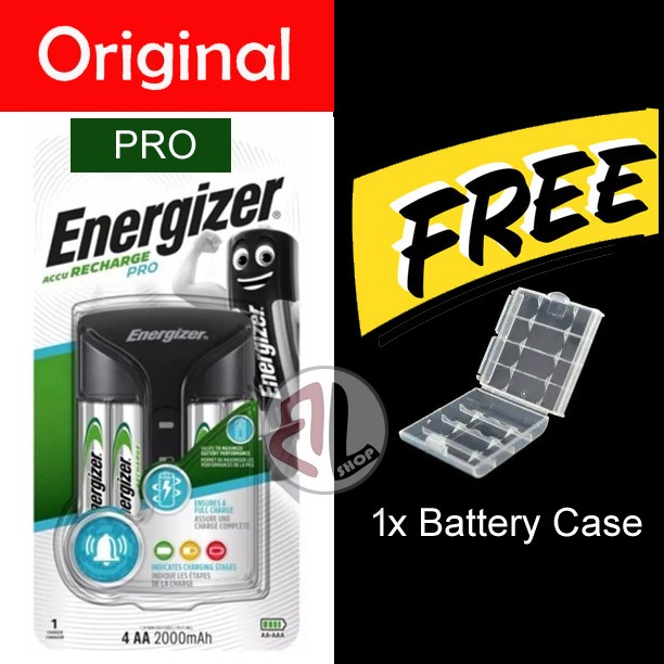Official Energizer CHPRO Recharge Pro & Includes 4x AA Rechargeable ...