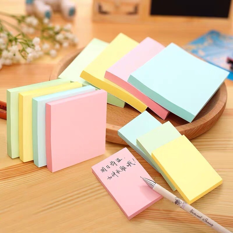Colorful Notepad Memo Pad Sticky Notes 3" Multicolor Note Paper Office ...