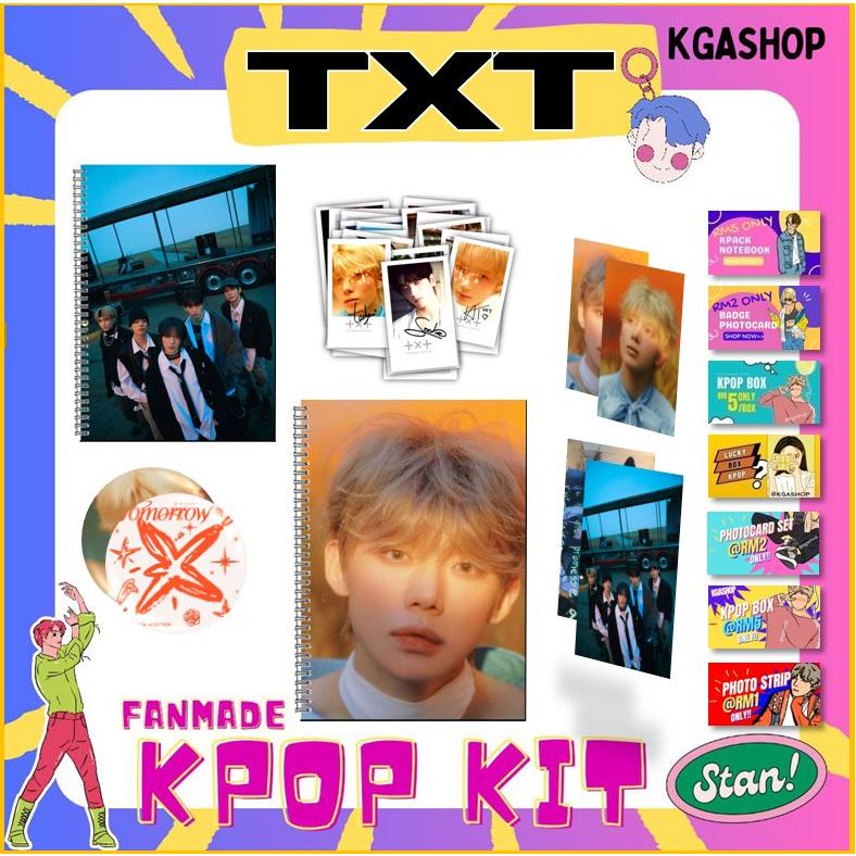 [TXT] FANKIT TXT TOMORROW MINISODE SOOBIN YEONJUN TAEHYUN KPOP BUTTON BADGE POSTER PHOTOCARD ...