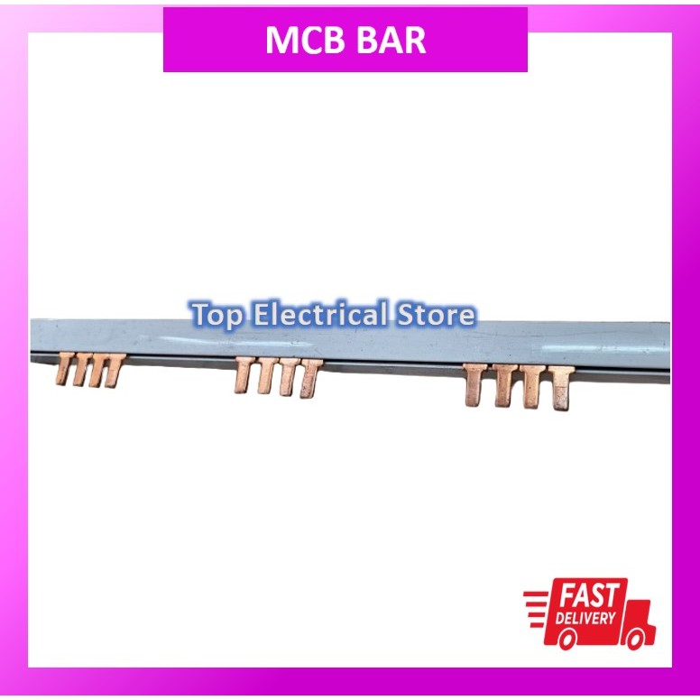 63A 4PHASE PVC INSULATED MCB BAR / MCB COPPER BUS BAR WITH PVC ...