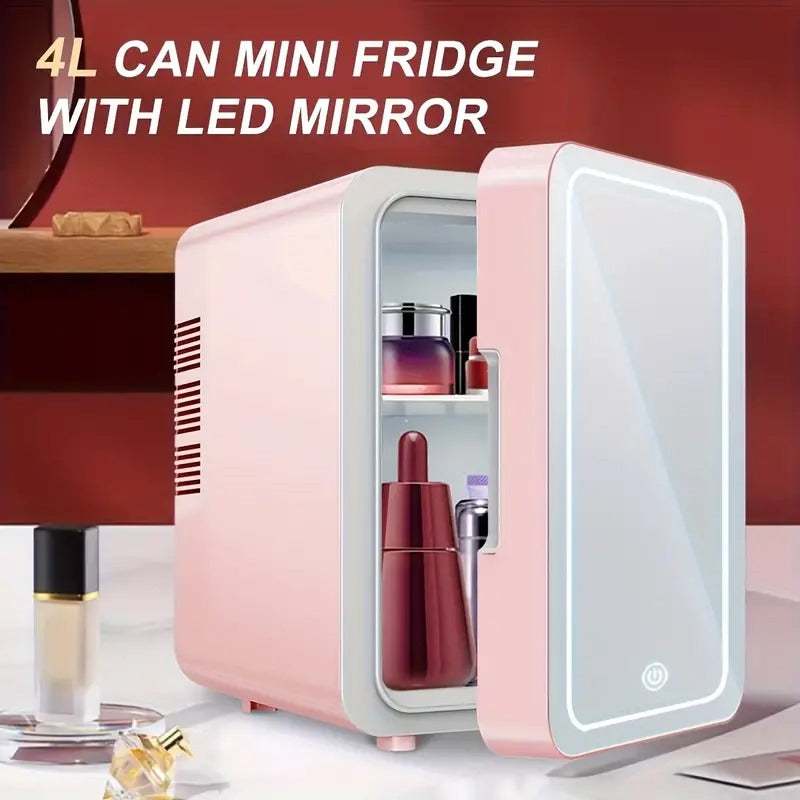 🇲🇾Ready Stock🔥4L Mini Fridge Mirror Cosmetics Refrigerator Cooler ...