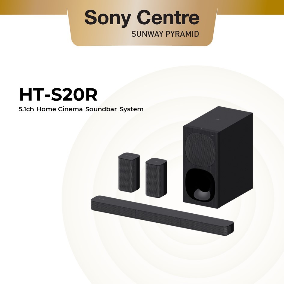 Sony HT-S20R 5.1ch Home Cinema Soundbar System | S20R | Shopee Malaysia