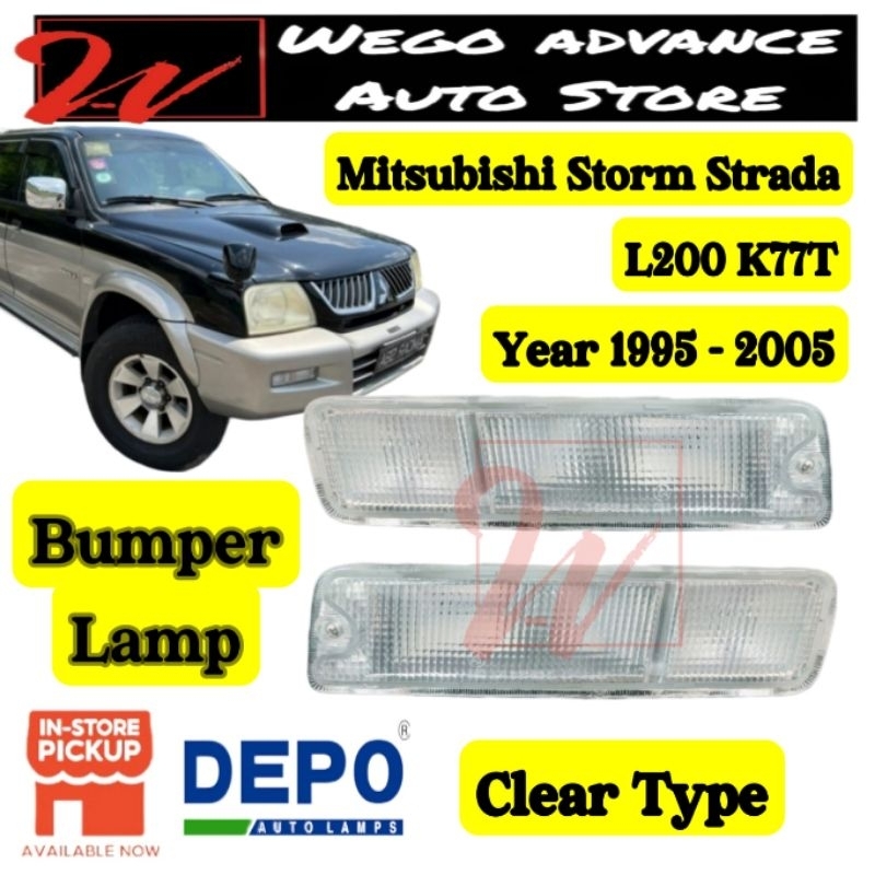 Mitsubishi Storm Strada L200 K77T Bumper Signal Lamp Clear 1995 - 2005 ...