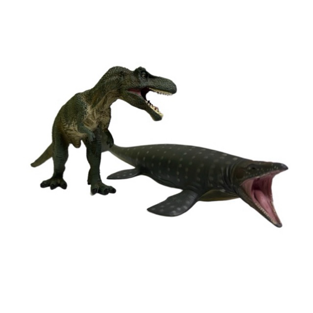 Mosasaurus With T. Rex Figurines - Collecta | Shopee Malaysia