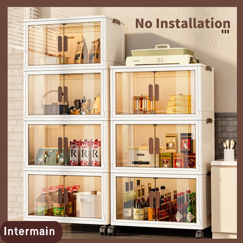 Kitchen Cabinet Kabinet Cabinet Microwave Oven Self Storage Box Kotak ...