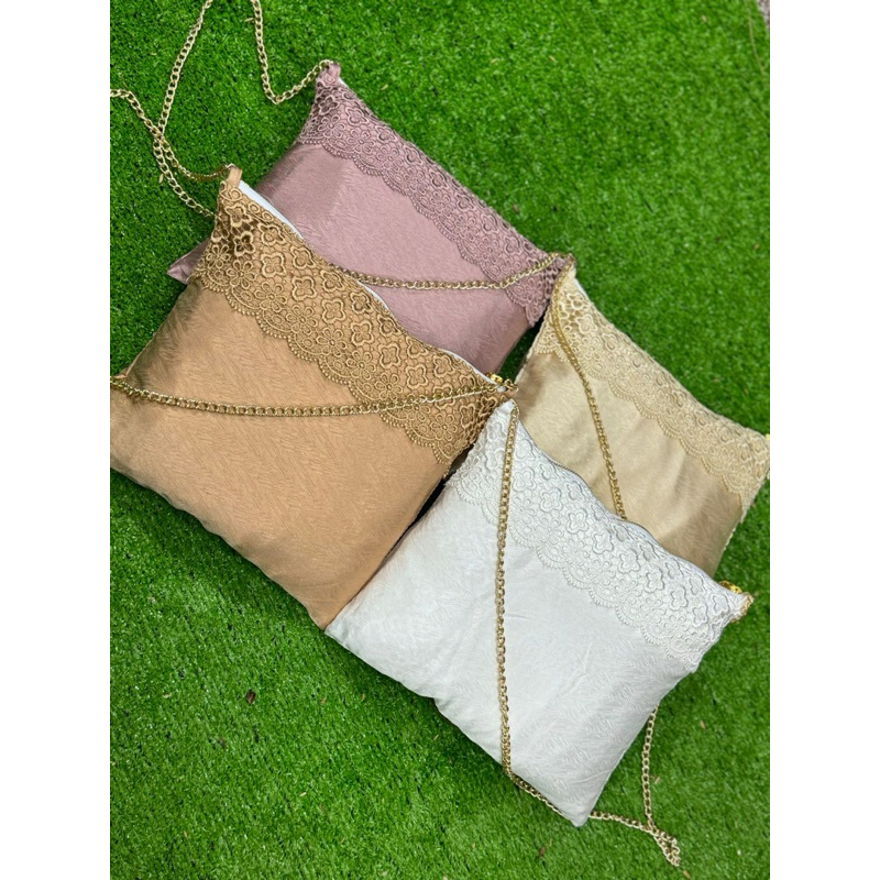 (Design Beg Tali Panjang) Telekung Hadiah Ibu Guru Awning Cutting Scuba ...
