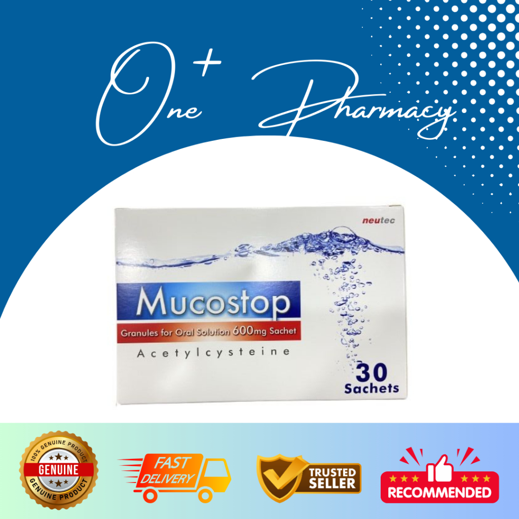 Mucostop 600mg (1box-30 Sachets) | Shopee Malaysia