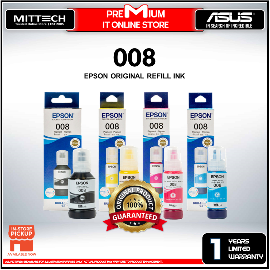Epson Original EcoTank L6460 A4 Ink Tank Printer Pigment Ink 008 For ...